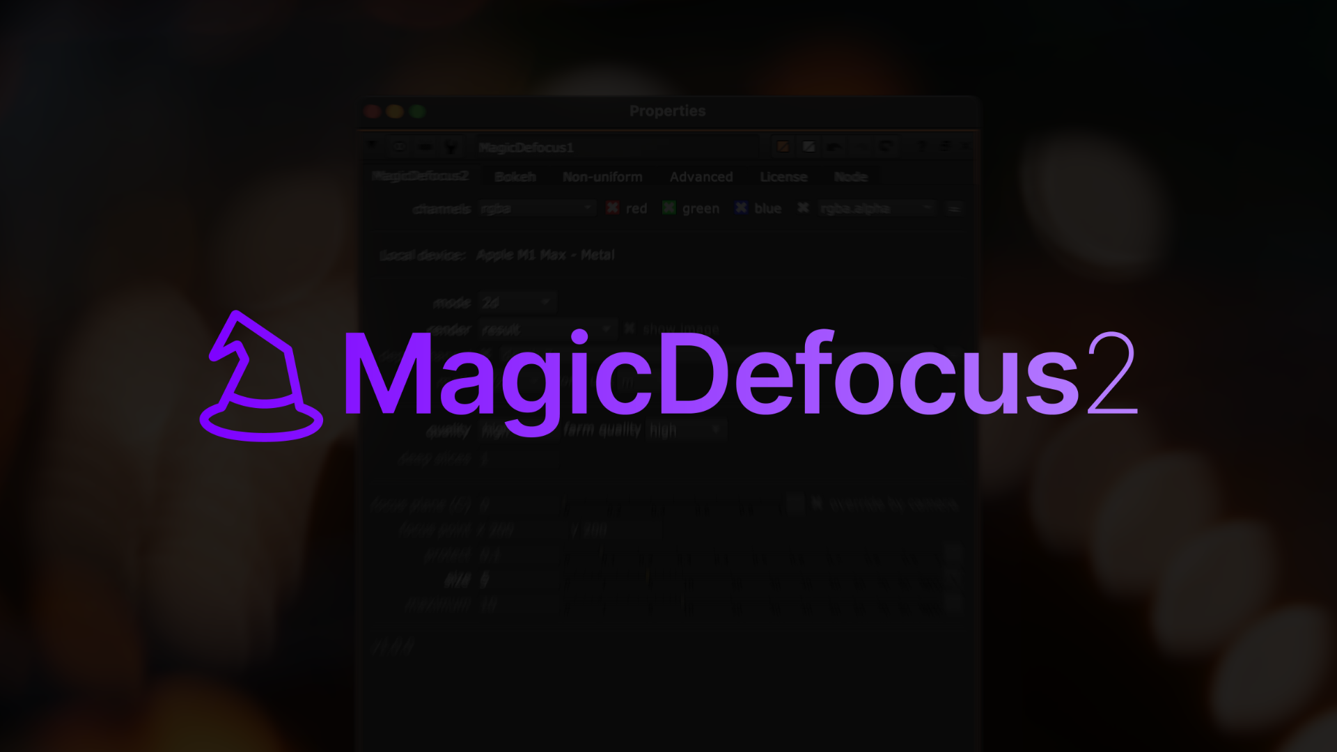 GitHub - gillesvink/MagicDefocus: (Z)Defocus node with built in bokeh creation tool, catseye ...